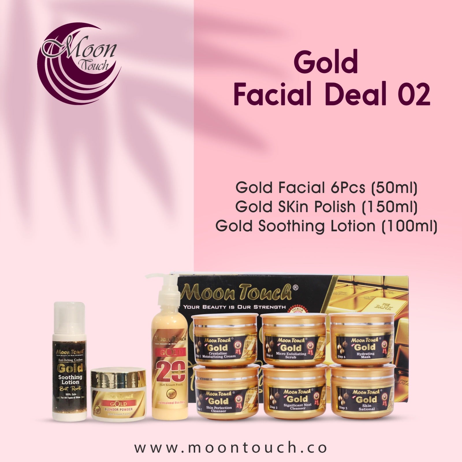 Gold Facial Deal (Most Selling) – Moon Touch