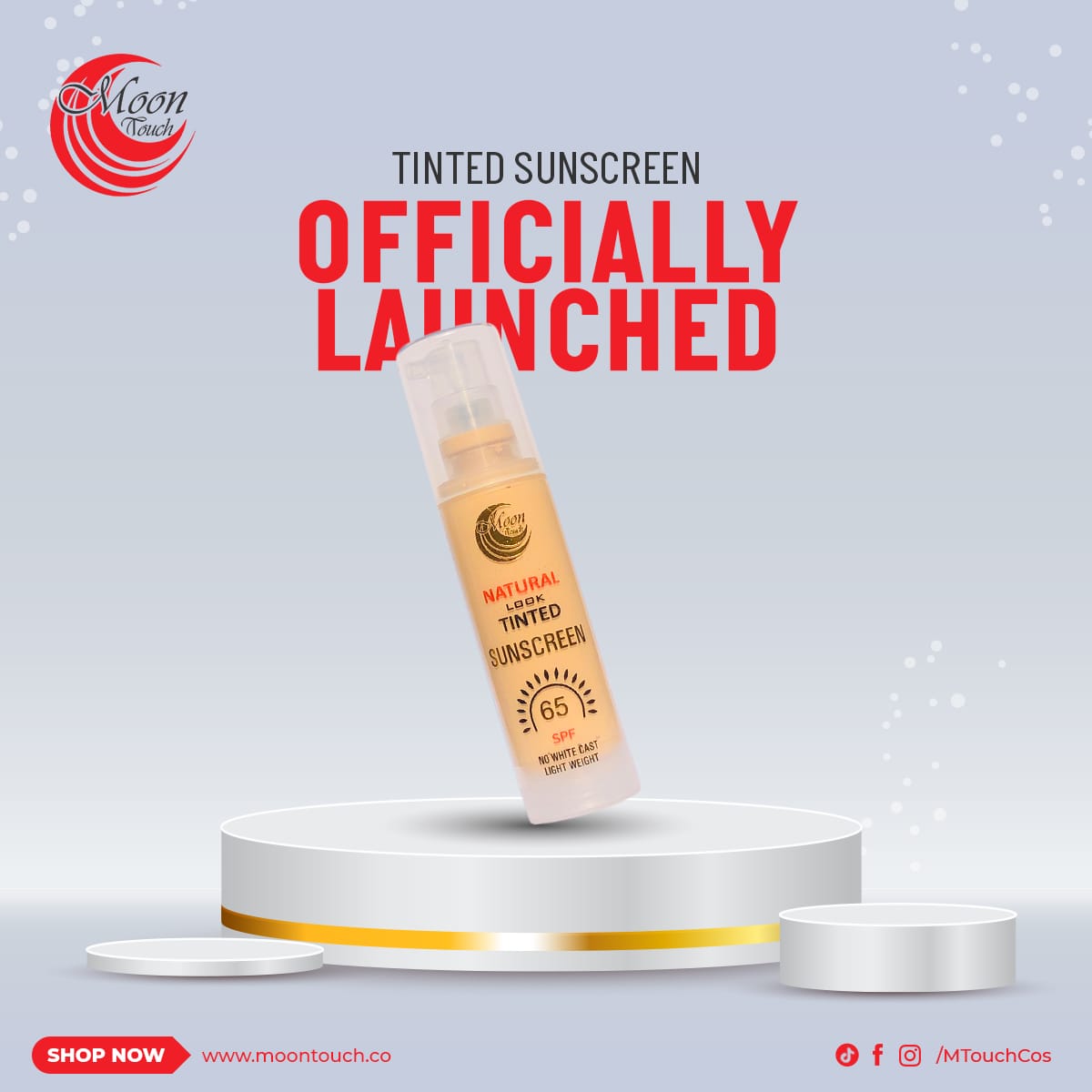 Natural Look Tinted Sunscreen 50ml – Moon Touch