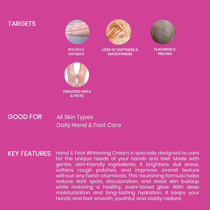 Hand & Foot Whitening Cream – Moon Touch